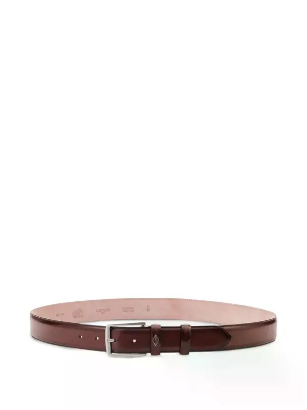 Lottusse 1877 Bear Polished-finish Buckle Belt - Brown