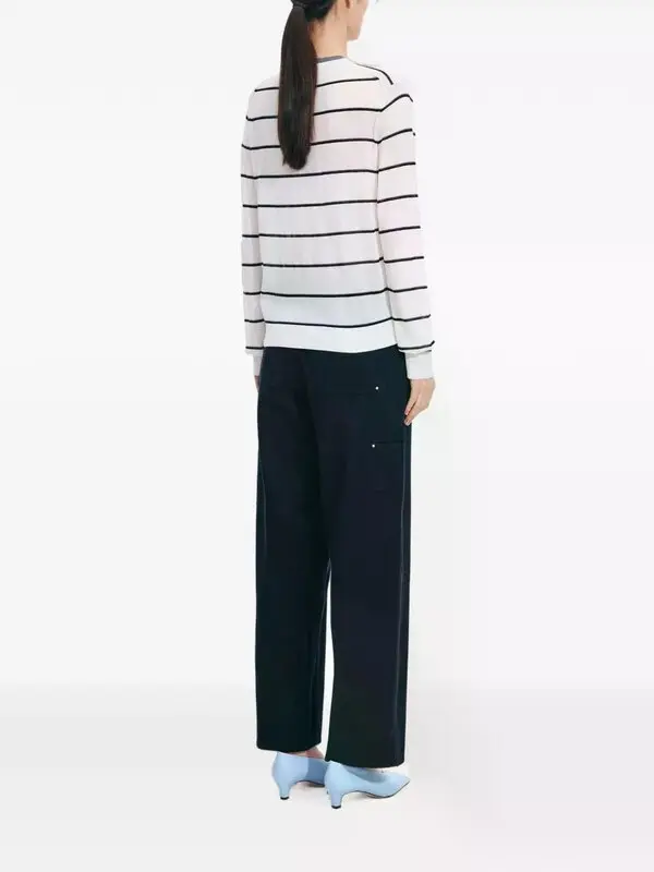 JNBY V-neck Striped Sweater