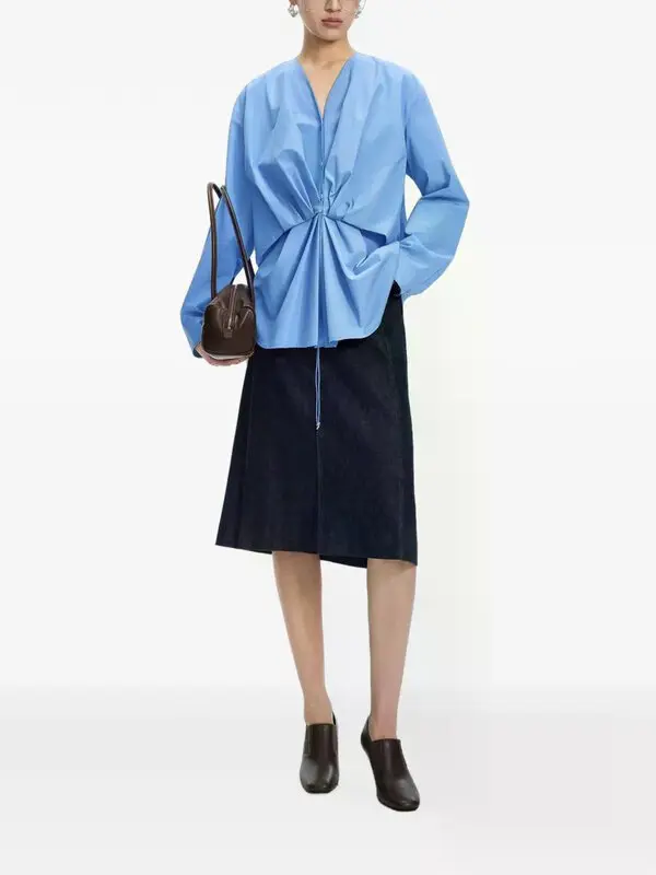 JNBY Drawstring-waist Draped Shirt