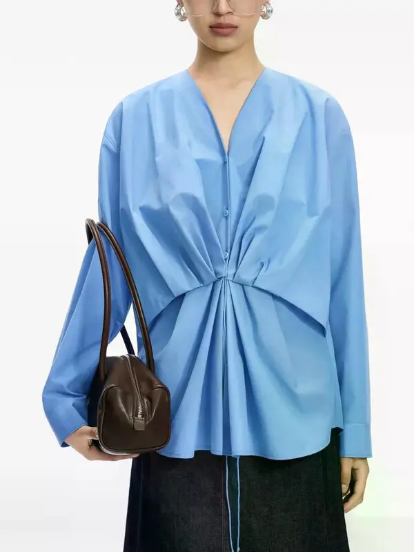 JNBY Drawstring-waist Draped Shirt