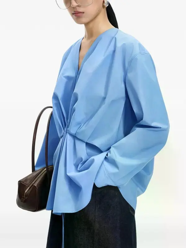 JNBY Drawstring-waist Draped Shirt