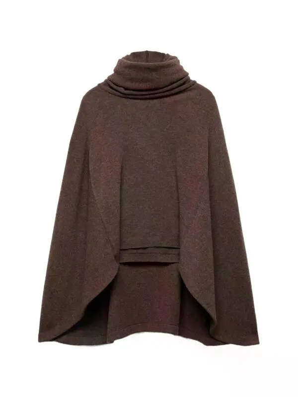7 For All Mankind High-neck Shawl-sleeve Sweater