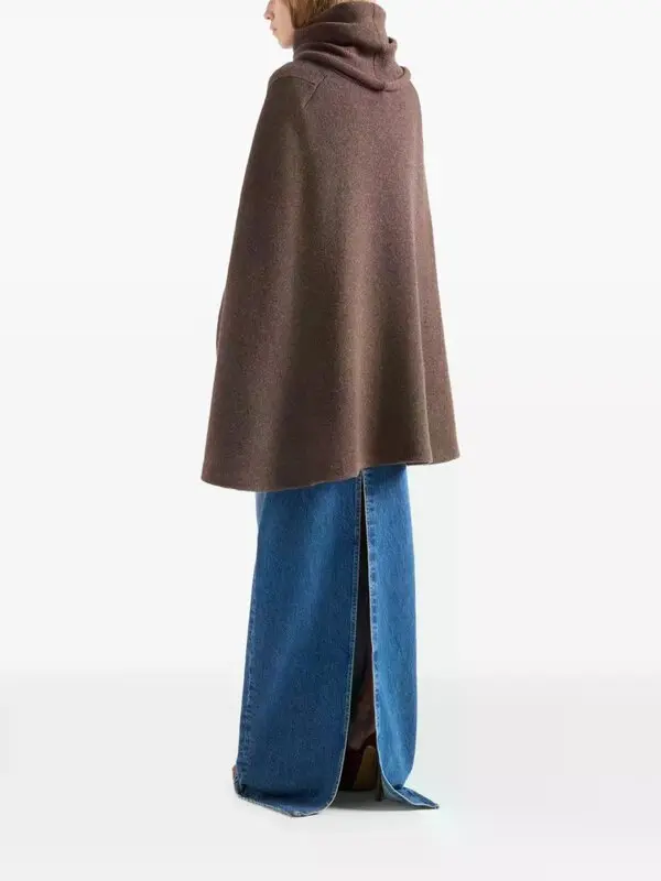 7 For All Mankind High-neck Shawl-sleeve Sweater