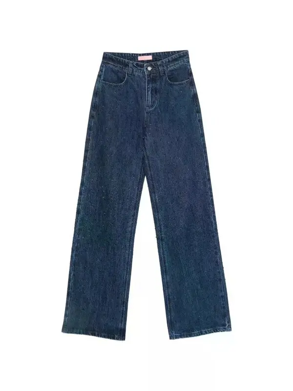 TWENTY FOURHAITCH Crystal Embellished Jeans - Blue