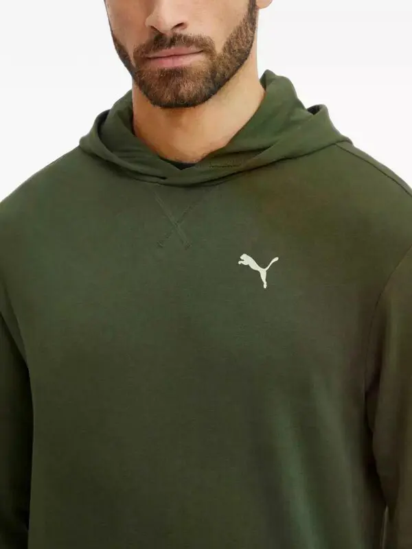PUMA Logo-print Pouch-pocket Hoodie