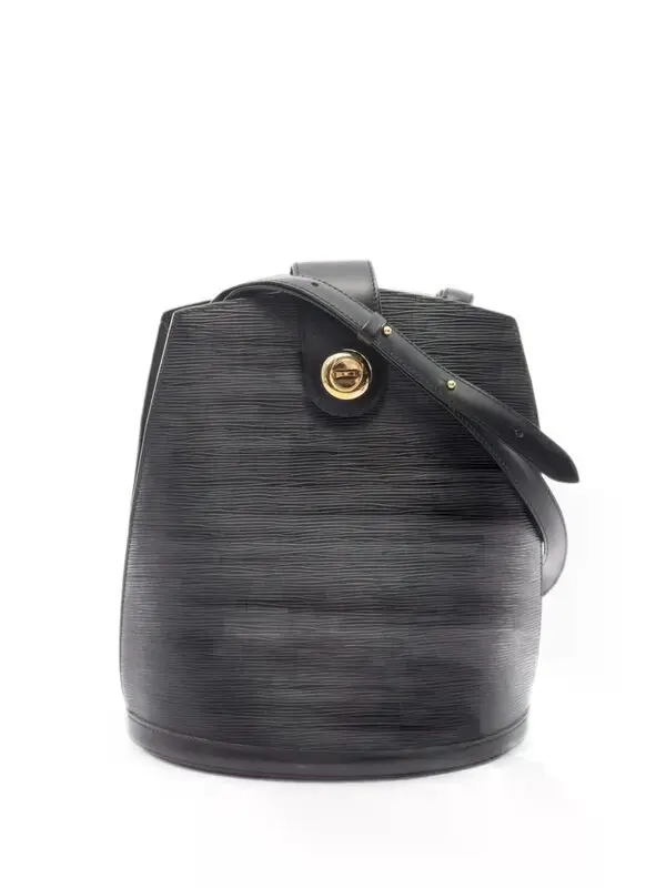 LOUIS VUITTON 1997 Cluny Epi Shoulder Bag - Black