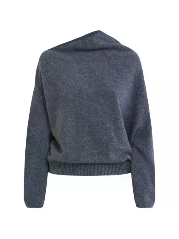 BELLE ANNA Reve Asymmetric-neck Sweater