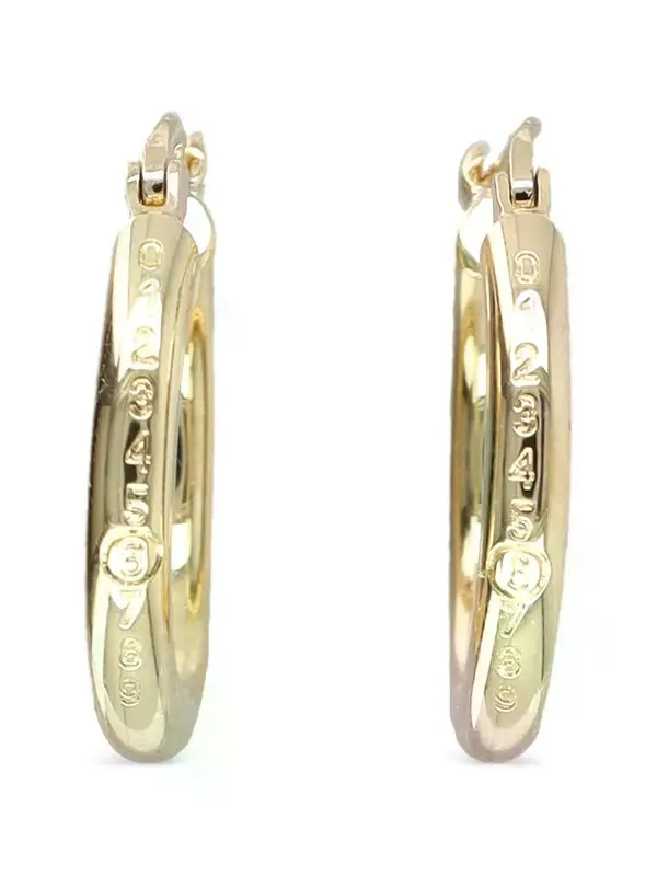 MAISON MARGIELA Engraved Hoop Earrings