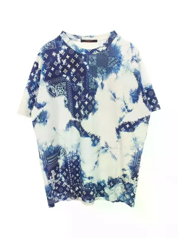 LOUIS VUITTON 2010s Monogram Bandana-print T-shirt - White