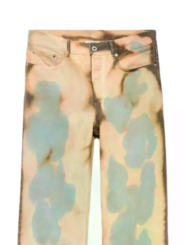 JW Anderson Bleached Mid-rise Straight-leg Jeans