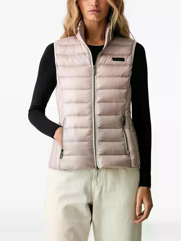 Armani Exchange Quilted Puffer Gilet - Pink