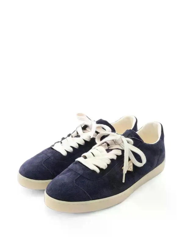 Prada 2020s Lane Triangle-logo Low-top Sneakers - Blue