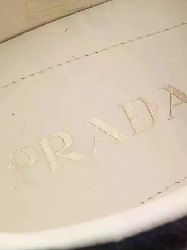 Prada Suede Triangle Logo Low-top Sneakers - Blue