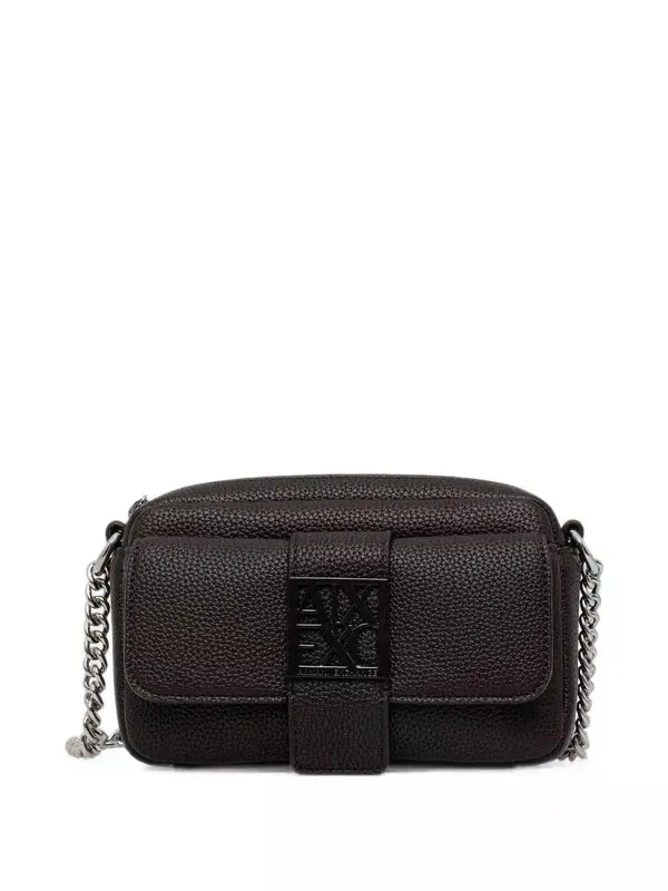 Armani Exchange Logo-plaque Pebbled Cross Body Bag