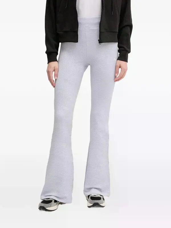PUMA Dare To Waffle-knit Flared Leggings