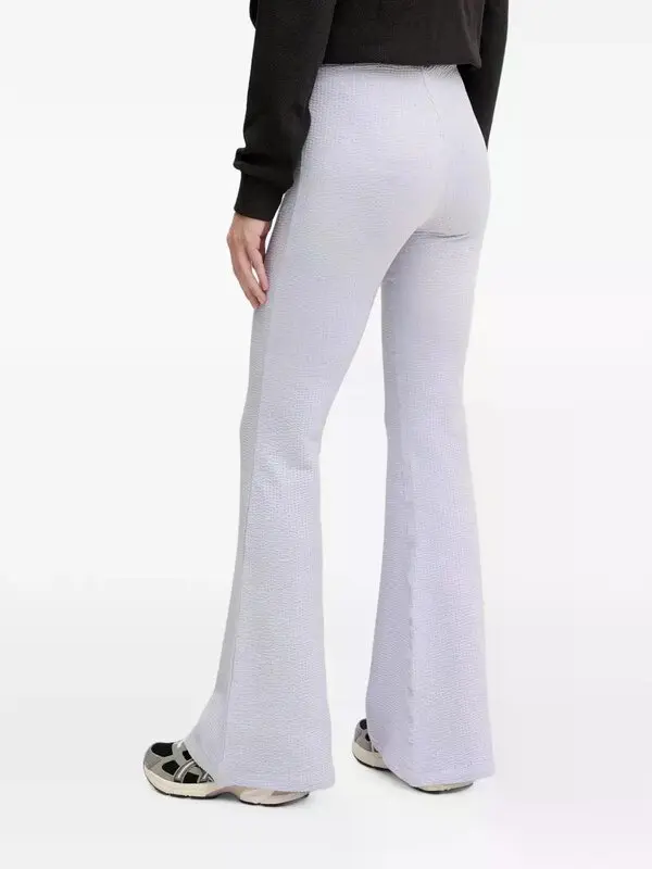 PUMA Dare To Waffle-knit Flared Leggings - Grey