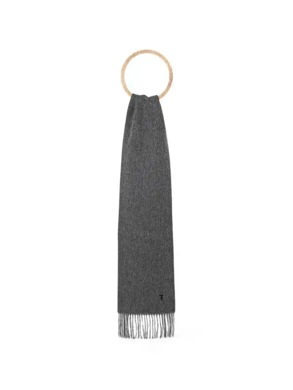 TRUSSARDI Fringed-edge Scarf - Grey