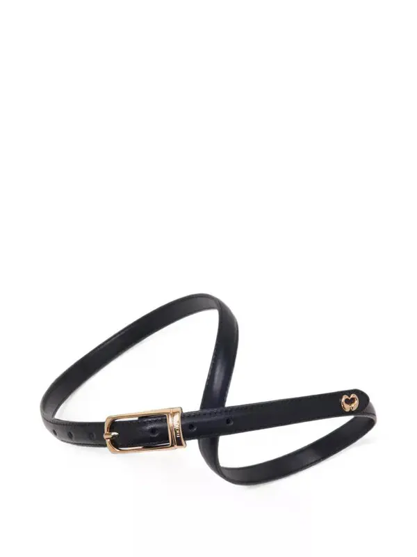 Maje Slim Leather Belt