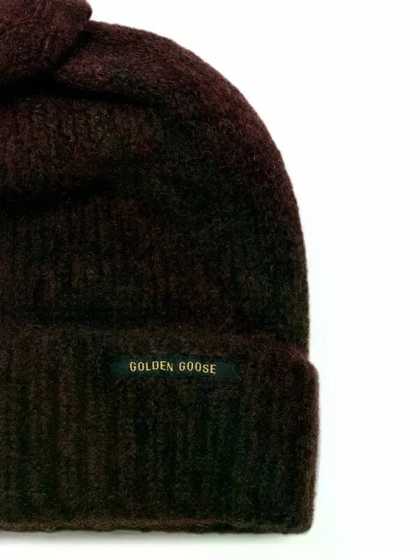 GOLDEN GOOSE Journey Pom-pom Beanie Hat
