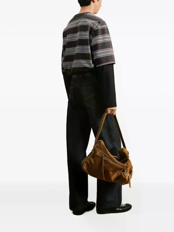 CROQUIS Striped Mock-layer T-shirt