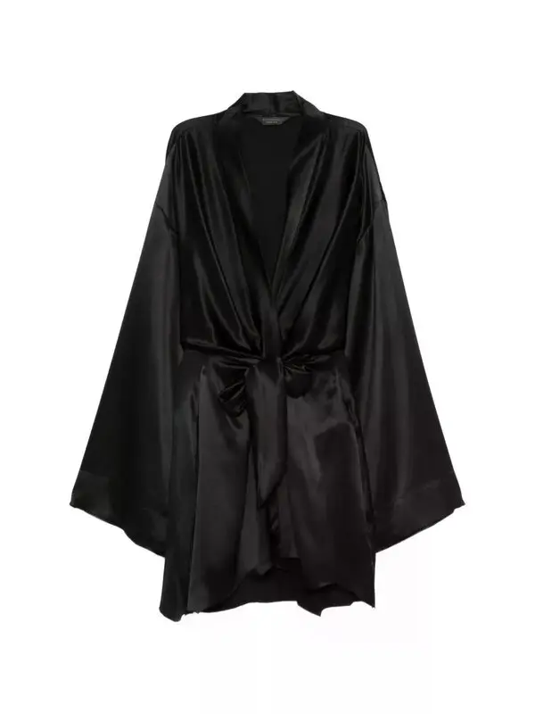 Balenciaga Satin-finish Draped Mini Dress