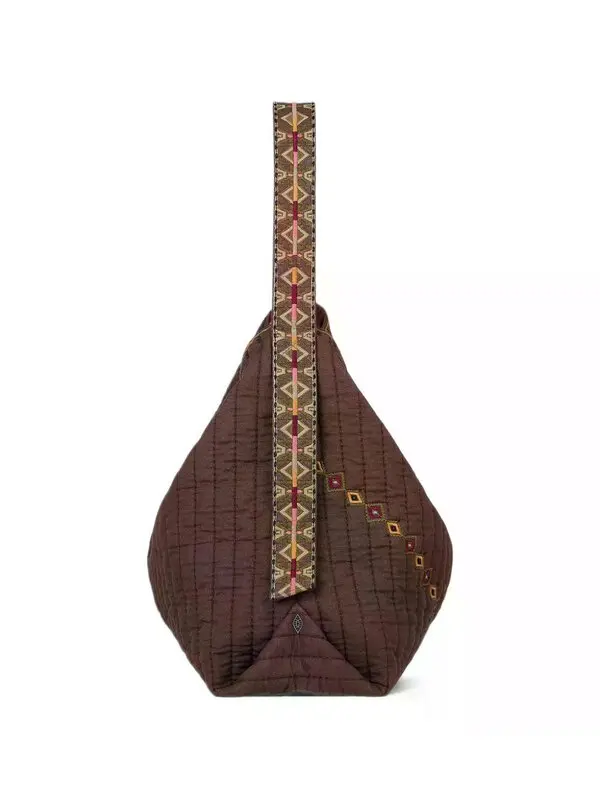 Ba&sh Large Lenny Embroidered Quilted Tote Bag