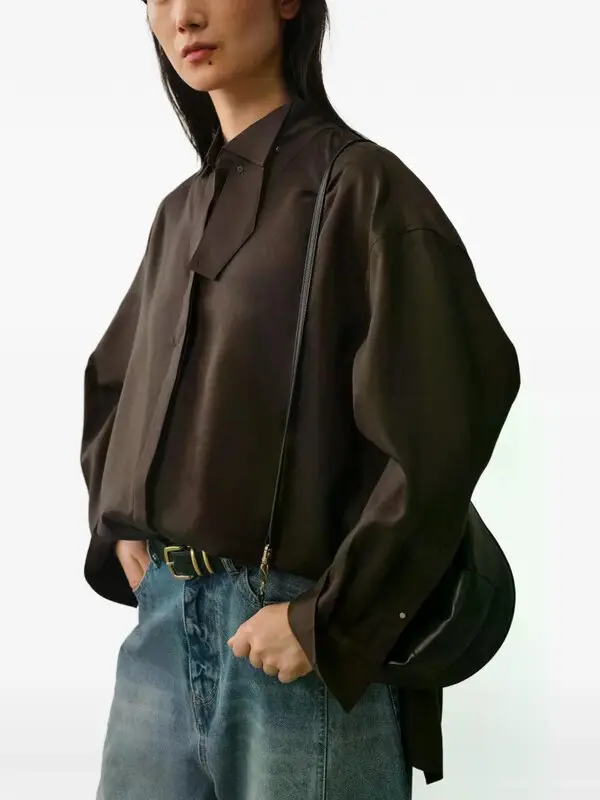 LESS Collar-panel Long-sleeved Shirt