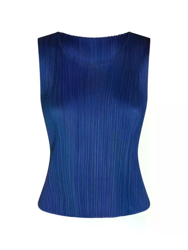Issey Miyake Pleated Sleeveless Top