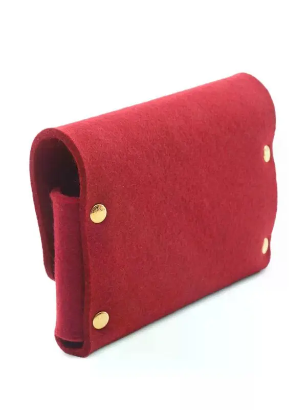 Hermès 2010s Gm Etui Cartes Felt Pouch