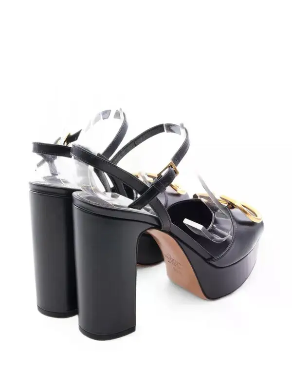 Valentino Garavani 2010s V-logo Platform Sandals