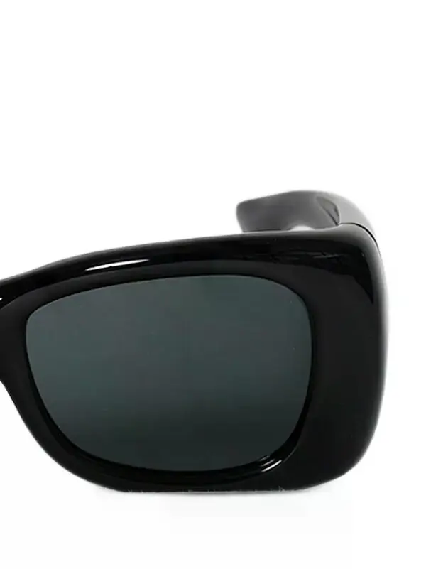 Saint Laurent Howl Rectangle Sunglasses - Black