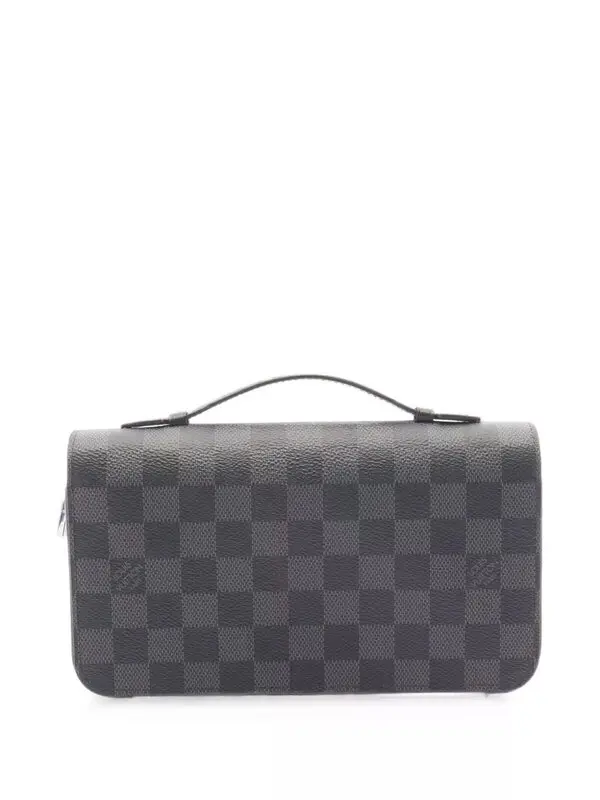 LOUIS VUITTON 2017 Xl Zippy Damier Graphite Travel Case - Black