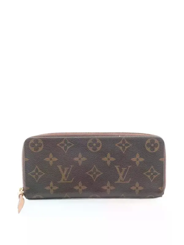 LOUIS VUITTON 2017 Clemence Monogram Long Wallet - Brown