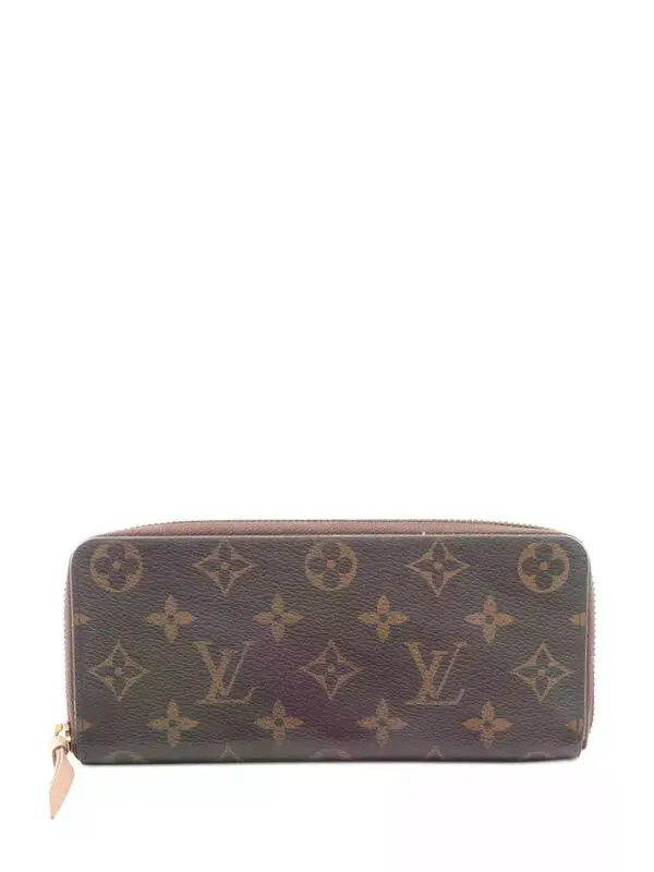 LOUIS VUITTON 2017 Clemence Monogram Long Wallet - Brown