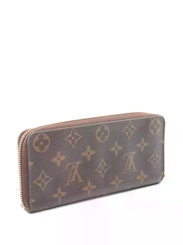 LOUIS VUITTON 2017 Clemence Monogram Long Wallet - Brown
