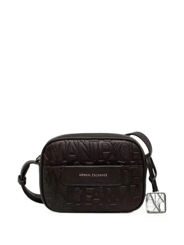 Armani Exchange Logo-embossed Leather Cross Body Bag