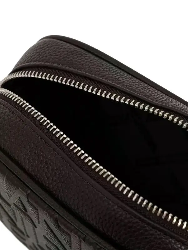 Armani Exchange Logo-embossed Leather Cross Body Bag