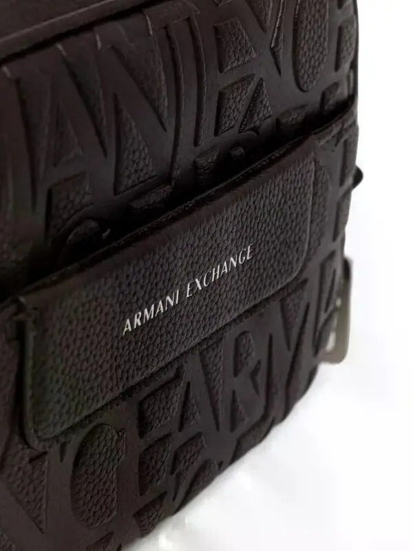 Armani Exchange Logo-embossed Leather Cross Body Bag