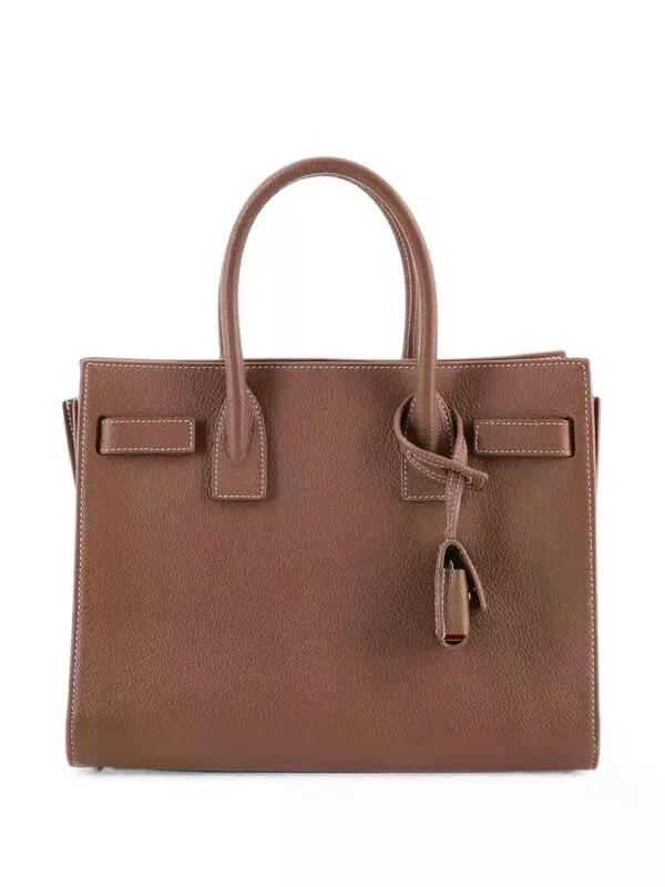 Saint Laurent Sac De Jour Nm Bag Leather Baby Tote Bag - Neutrals