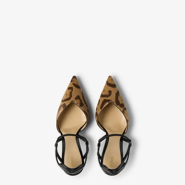 Fendi Very Colibrì Slingbacks - Brown