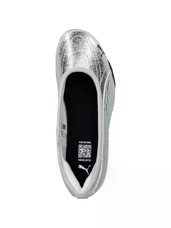 PUMA Catch Metallic Whisper Metallic-effect Ballet Flats