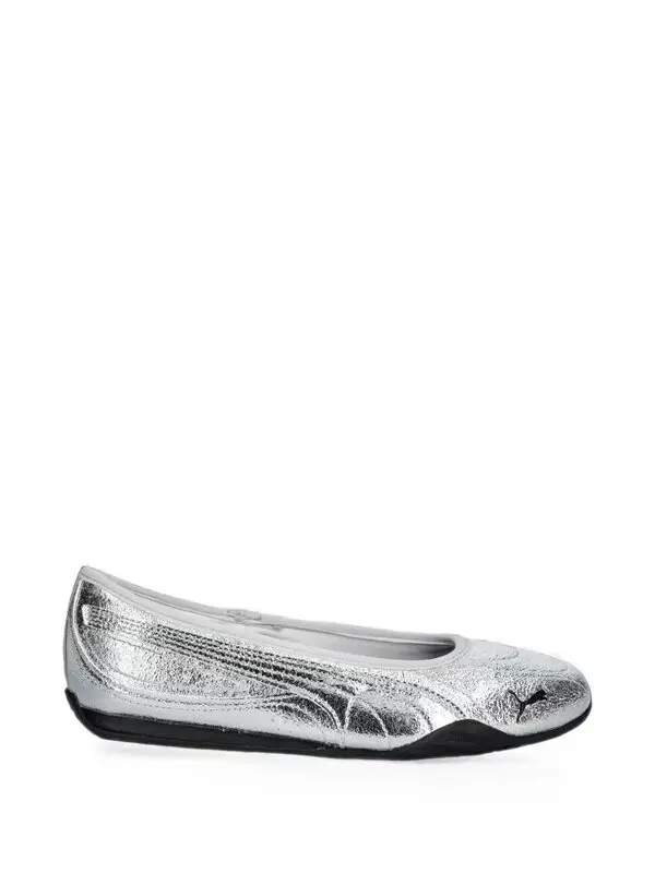 PUMA Metallic Ballet Flats - Silver