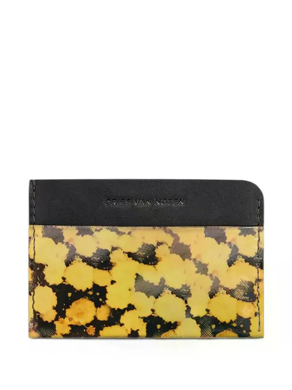 Dries Van Noten Leather Cardholder - Yellow