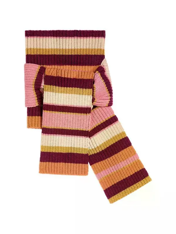Dries Van Noten Wool Turtleneck Scarf - Red