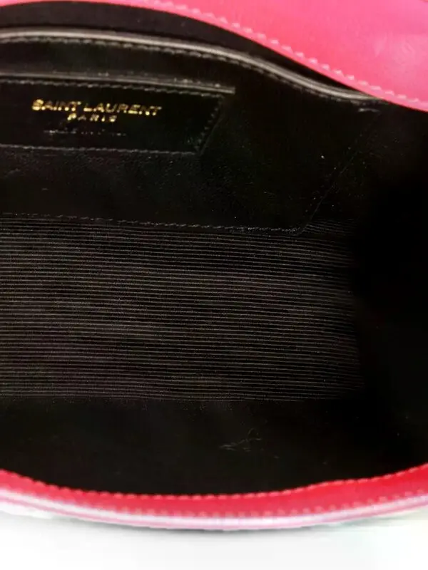 Saint Laurent Classic Monogram Grainy Leather Small Crossbody Bag