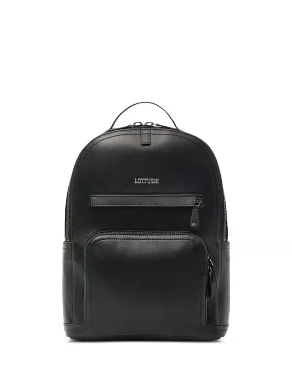 LOTTUSSE Terminal Logo-plaque Leather Backpack
