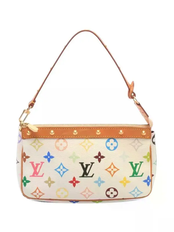 LOUIS VUITTON Xtakashi Murakami 2004 Pochette Accessoires Monogram Multicolor Shoulder Bag