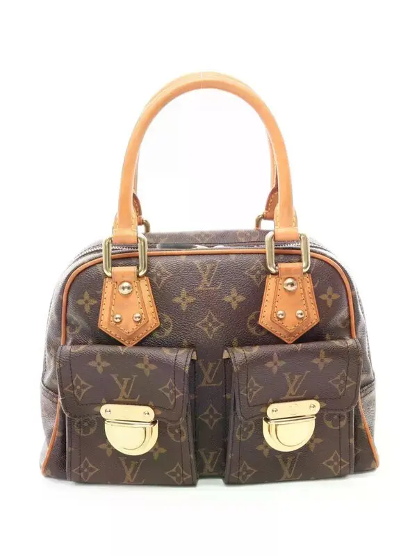 LOUIS VUITTON 2006 Pm Manhattan Monogram Tote Bag - Brown