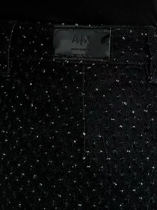 Armani Exchange Bouclé Button-front Mini Skirt
