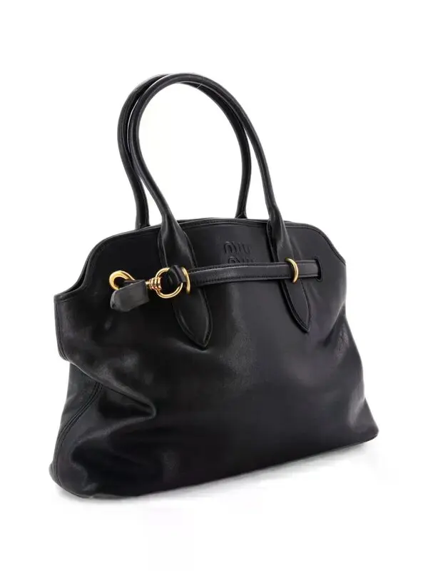 Miu Miu Aventure Tote Leather Large Shoulder Bag
